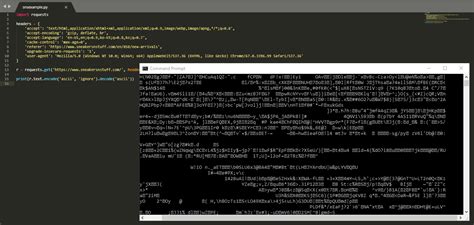 python get request response text prints invalid characters stack