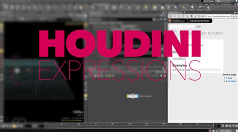 a brief introduction to using houdini expressions and variables