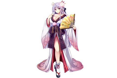 Safebooru 1girl Artist Request Breasts Cleavage Fan Flower Flower