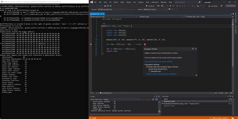error global buffer overflow microsoft learn