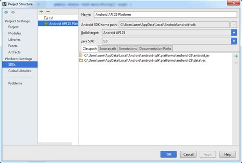 problem your android sdk is missing ides support intellij platform