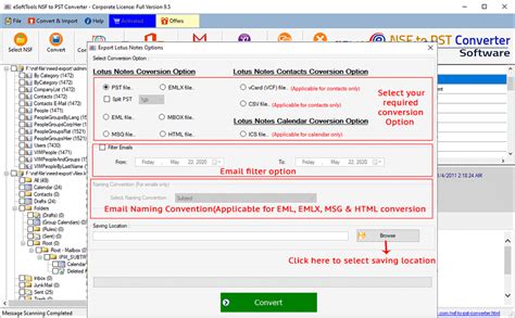 free nsf to pst converter to convert lotus notes nsf to pst file