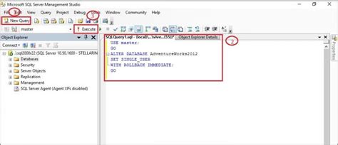 [error solved] sql database restore failed database in use