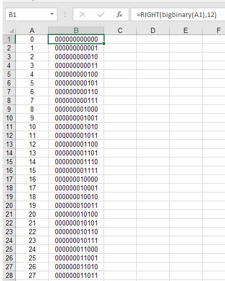 microsoft excel how to create a table with all the