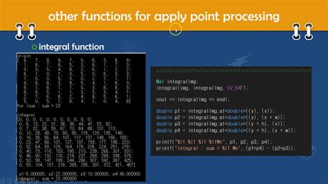 opencv lecture 5 point processing 6 6 integral function youtube