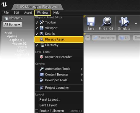 how to create a physics constraint profile unreal engine documentation