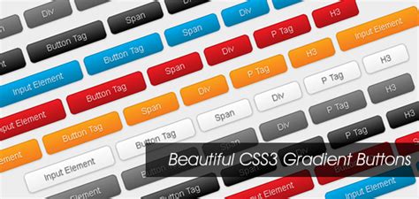 beautiful css3 gradient buttons pixel2pixel design