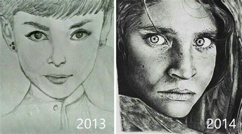15 Before And After Drawings Show Artists Progress Demilked