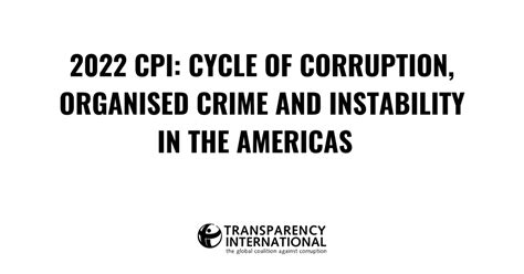 2022 Corruption Perceptions Index Reveals Cycle Of…
