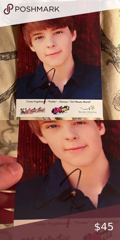 Corey Fogelmanis Postcard Girl Meets World Corey Fogelmanis Postcard