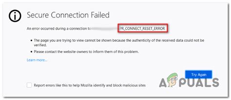 Как исправить ошибку pr connect reset в mozilla firefox ddok