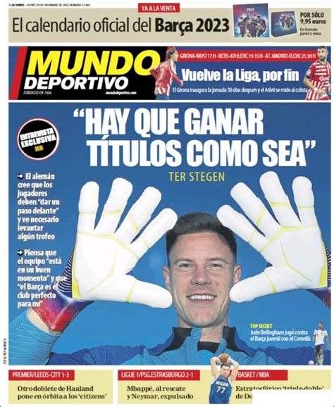 Periódico El Mundo Deportivo España Periódicos De España Edición De