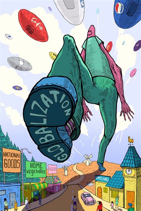 Globalization By Vsevolod Slavutych Via Behance Cartoon Illustration