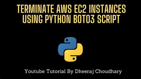 terminate aws ec2 using python boto3 script youtube