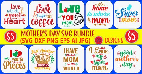 Mothers Day Svg Bundle Vol 3 Bundle · Creative Fabrica