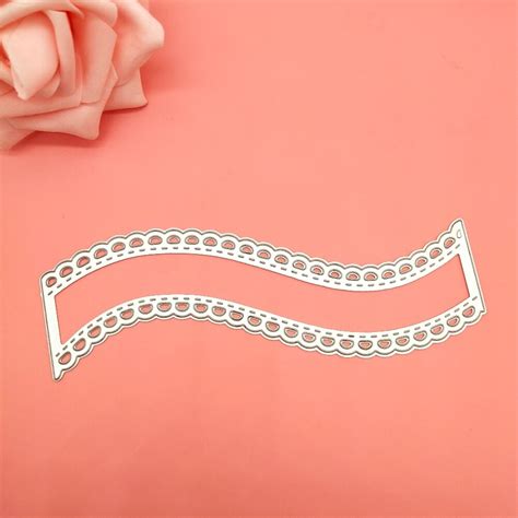 curved wave wavy lace border cutting die knife for paper card crafts