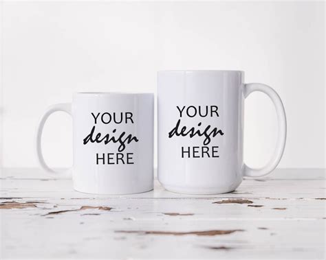 15 Oz Mug Mockup 11 Oz Coffee Cup Mock Up Mug Size Mock Up Etsy Uk