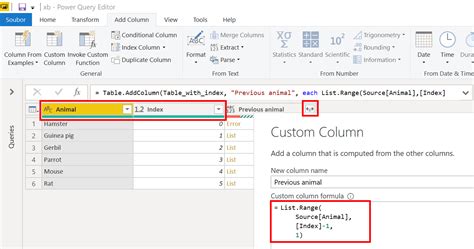 value from previous row power query m language trainings
