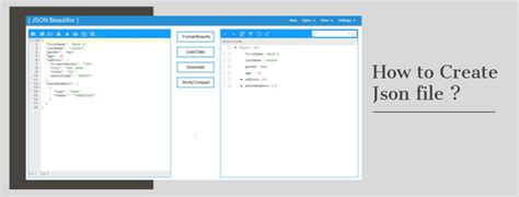 how to create a json file learning container