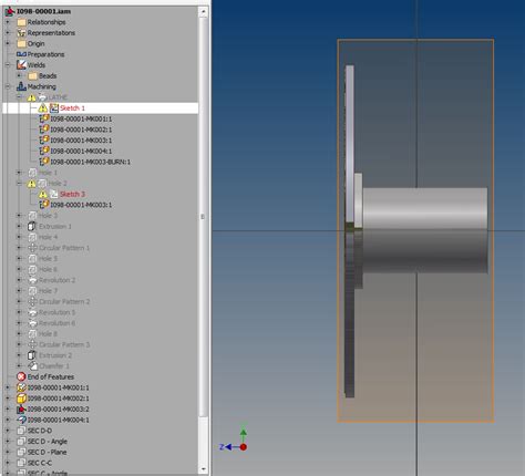 solved machining turning lathe sketch not showing up in a weldment