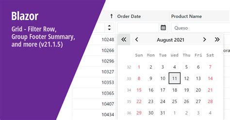 new blazor grid filter row filter in code group footer summary and