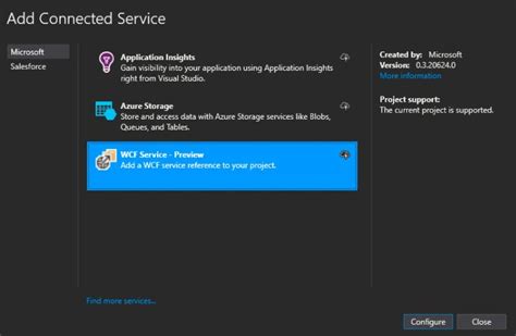 consuming wcf service in core csharp star