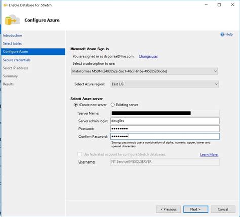 how to setup and use a sql server stretch database