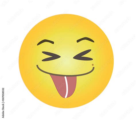 Playful Yellow Emoji With Tongue Sticking Out Yellow Face Emoticon