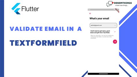 how to validate email in a textformfield in flutter by