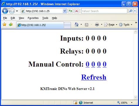 kmtronic dino internet ethernet relay io board web