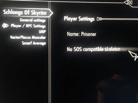 fem sos skeleton compatibility problem skyrim technical support