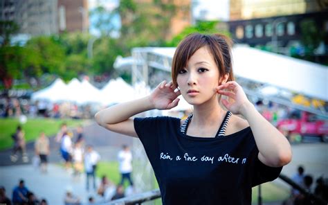Mikako Zhang Kaijie Asian Brunette Portrait Women Face Model Hd