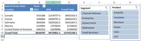 how to add slicers in excel table and pivot table with