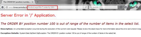 mssql error based injection
