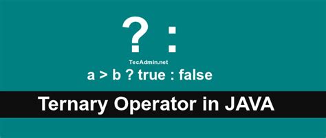 how to use ternary operator in java with examples
