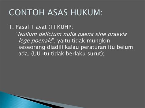 Contoh Asas Hukum 57 Koleksi Gambar