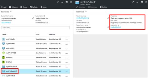 deploy an internet facing load balancer with ipv6 azure template