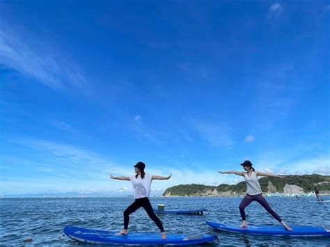 【湘南サップヨガ】湘南の海で自然を感じながら、非日常体験でストレス発散！思い出作りにも フライフィールド逗子 じゃらん遊び体験