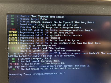 usb installer fails to boot timeout waiting for device install