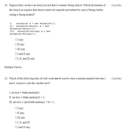 solved 24 suppose that you have an arraylist and that it