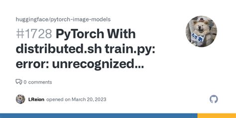 pytorch with distributed sh train py error unrecognized arguments