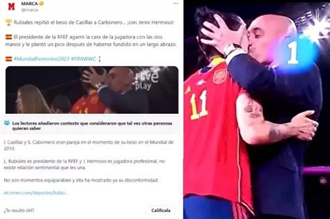 Marca Compara El Beso De Rubiales A Hermoso Con El De Casillas A