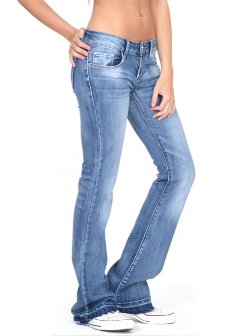 60s 70s Bootcut Flared Hipster Jeans Faded Blue Bellbottoms Flares