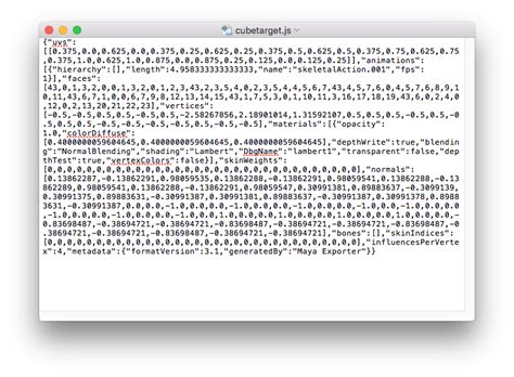 javascript how do i export a json file with morph targets from maya