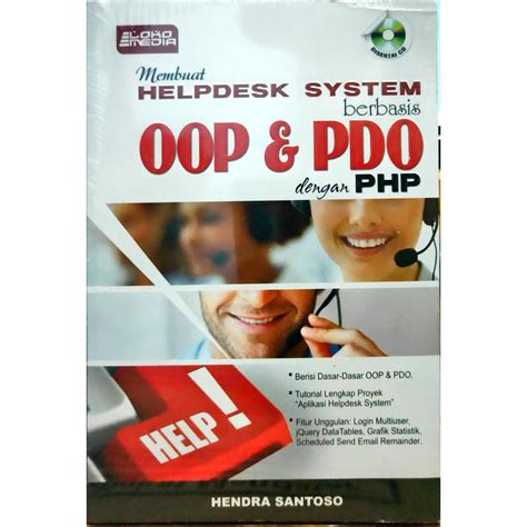 jual buku php membuat helpdesk system berbasis oop dan pdo dengan php