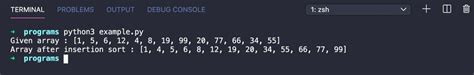 how to implement insertion sort in python codevscolor