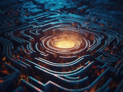 Labirinto Labirinto Criado Com Tecnologia Generative Ai Foto Premium