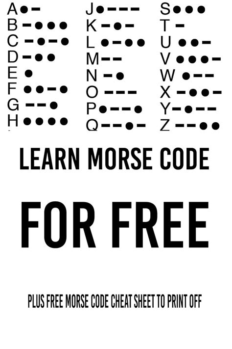 Learn Morse Code For Free Mental Scoop