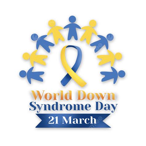 Etiqueta Del Día Mundial Del Síndrome De Down Png Etiqueta Síndrome