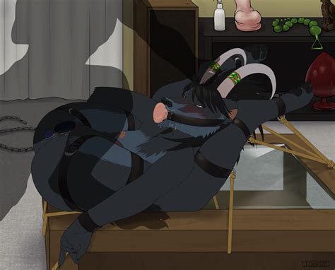 rule 34 anthro arun tokaido blush bondage bound breasts cum female